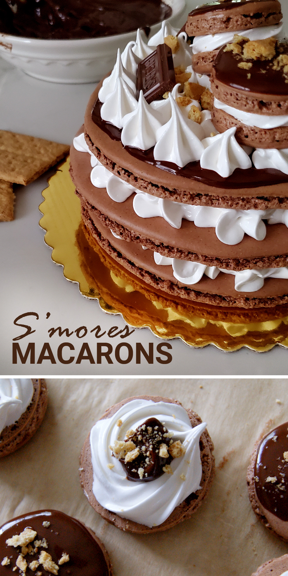 Extra Large S’mores Macaron Cake – Lady of the Ladle
